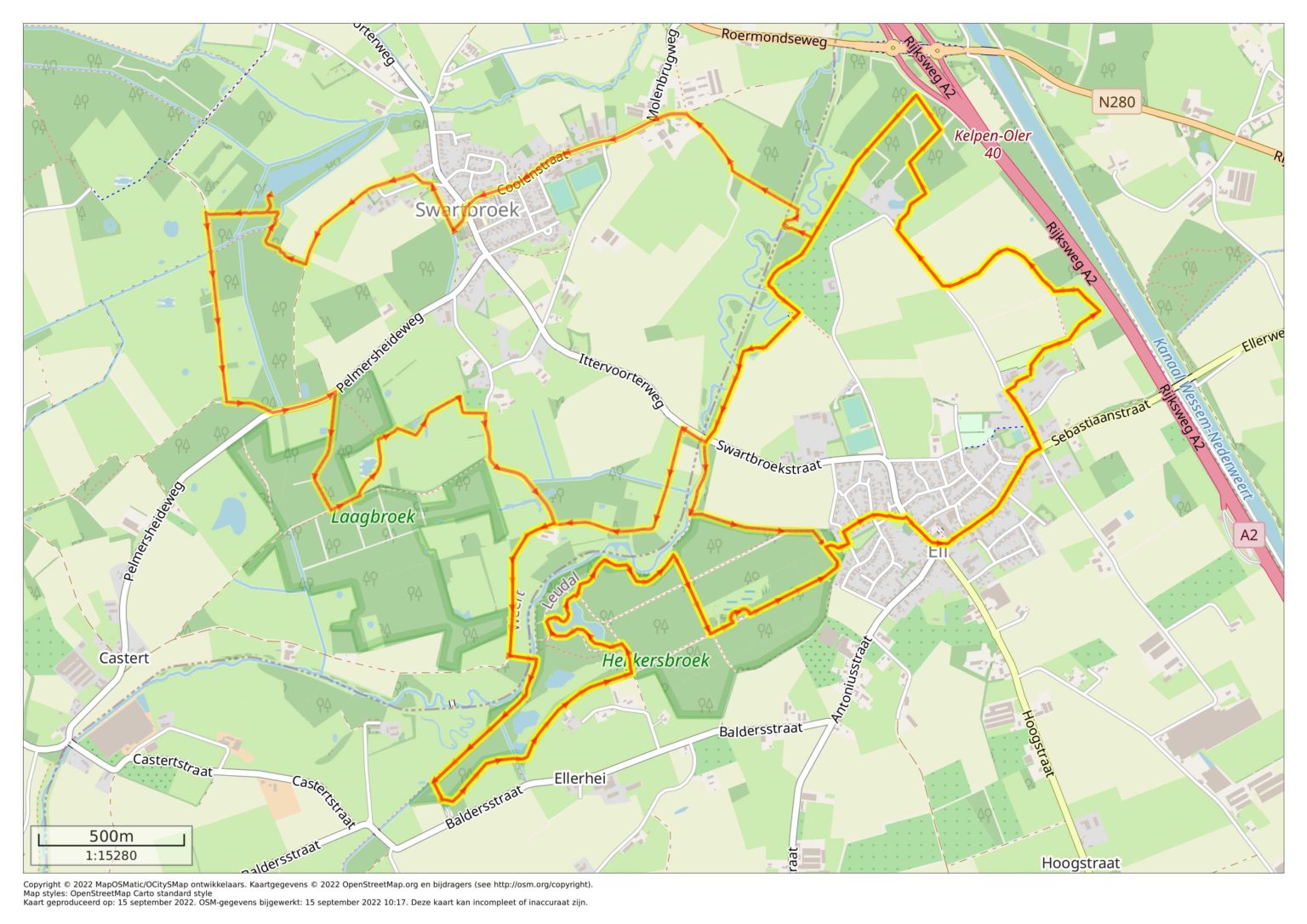 Wandelen in Ell: Landgoed Lemmenhof, Krang en Heijkersbroek